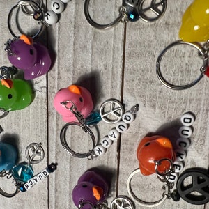 Duck Duck Key Chain Ducking Keychain Ducked Keyring Duck Me Keychain ...
