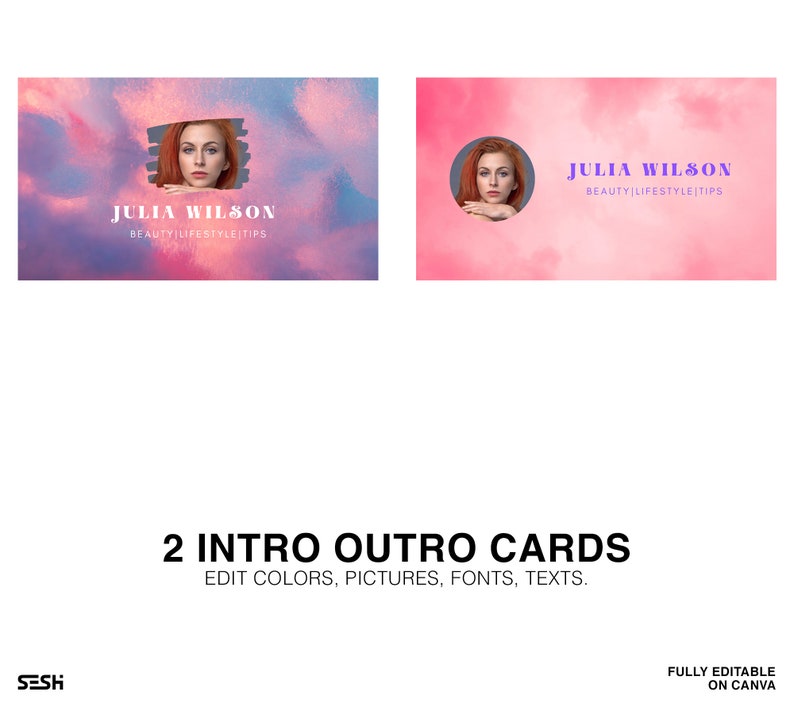 Editable Youtube Branding Kit Youtube Banner Intro Endslate - Etsy