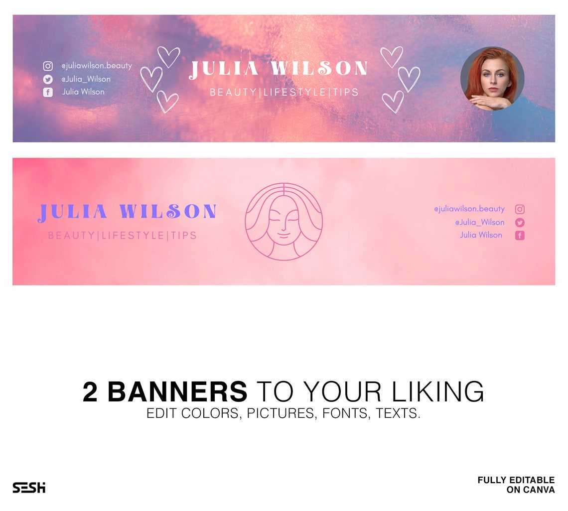 Editable Youtube Branding Kit Youtube Banner Intro Endslate - Etsy
