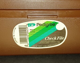 Vintage Porta File Check Box With Key- by Hamilton Metal Products Co ...