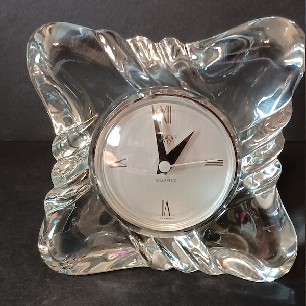 Mikasa Crystal Clock - Etsy