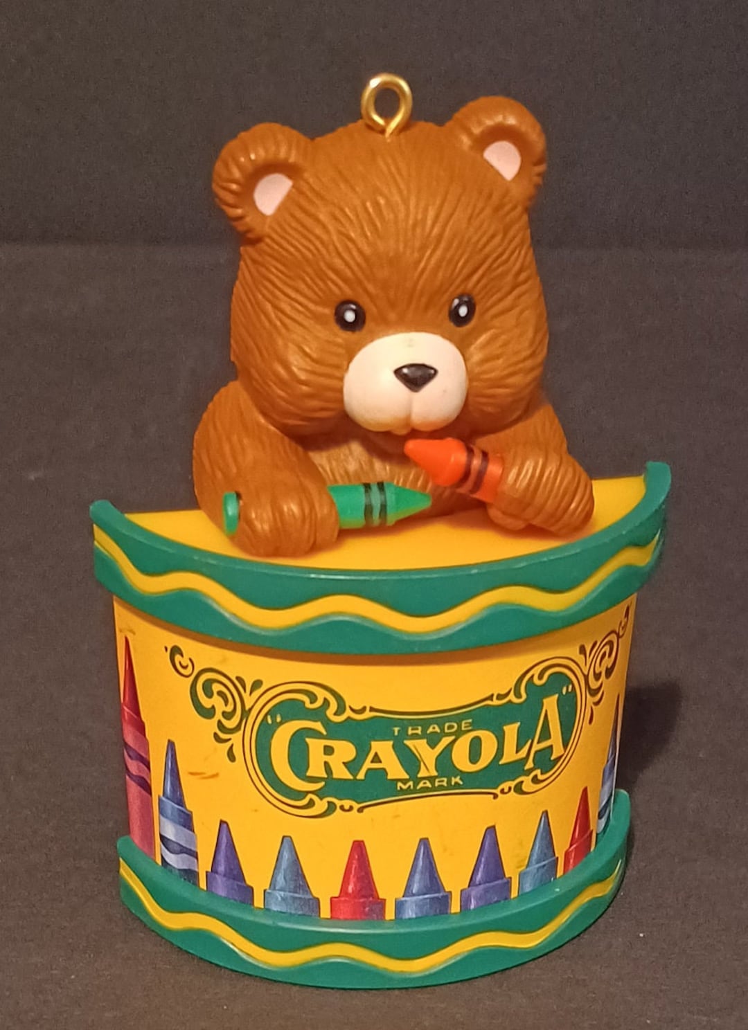 CRAYOLA 1992 Bear Ornament Coloring Bear Christmas Binney & Smith Inc ...