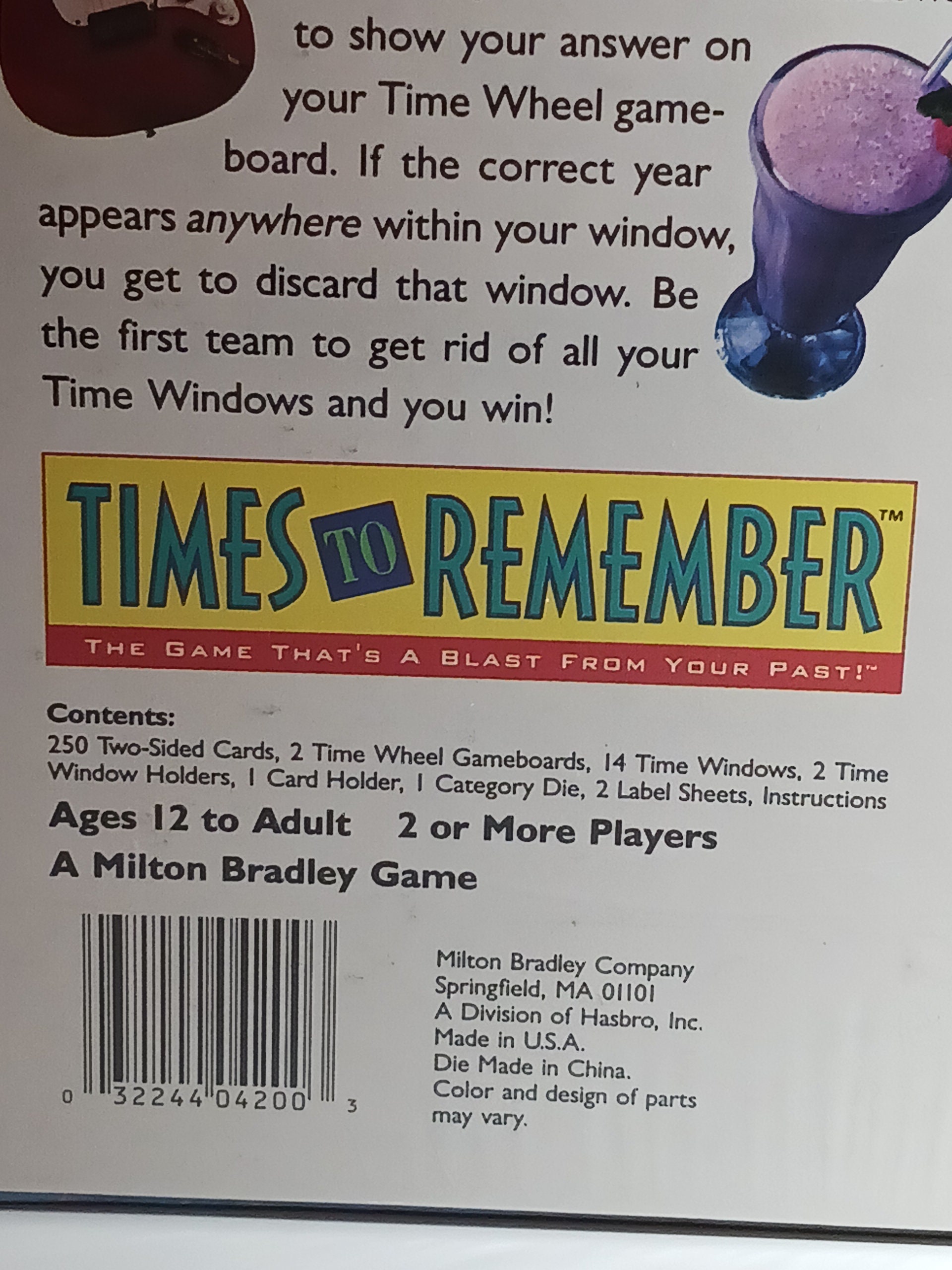 Times to Remember Board Game Blast From Your Past Complete Vintage 1991 ...
