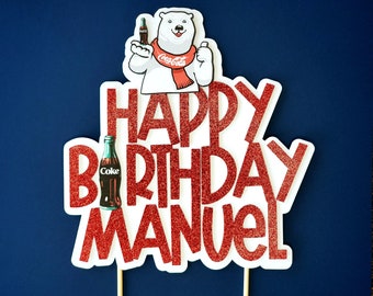 Coca Cola Cake Topper - Etsy