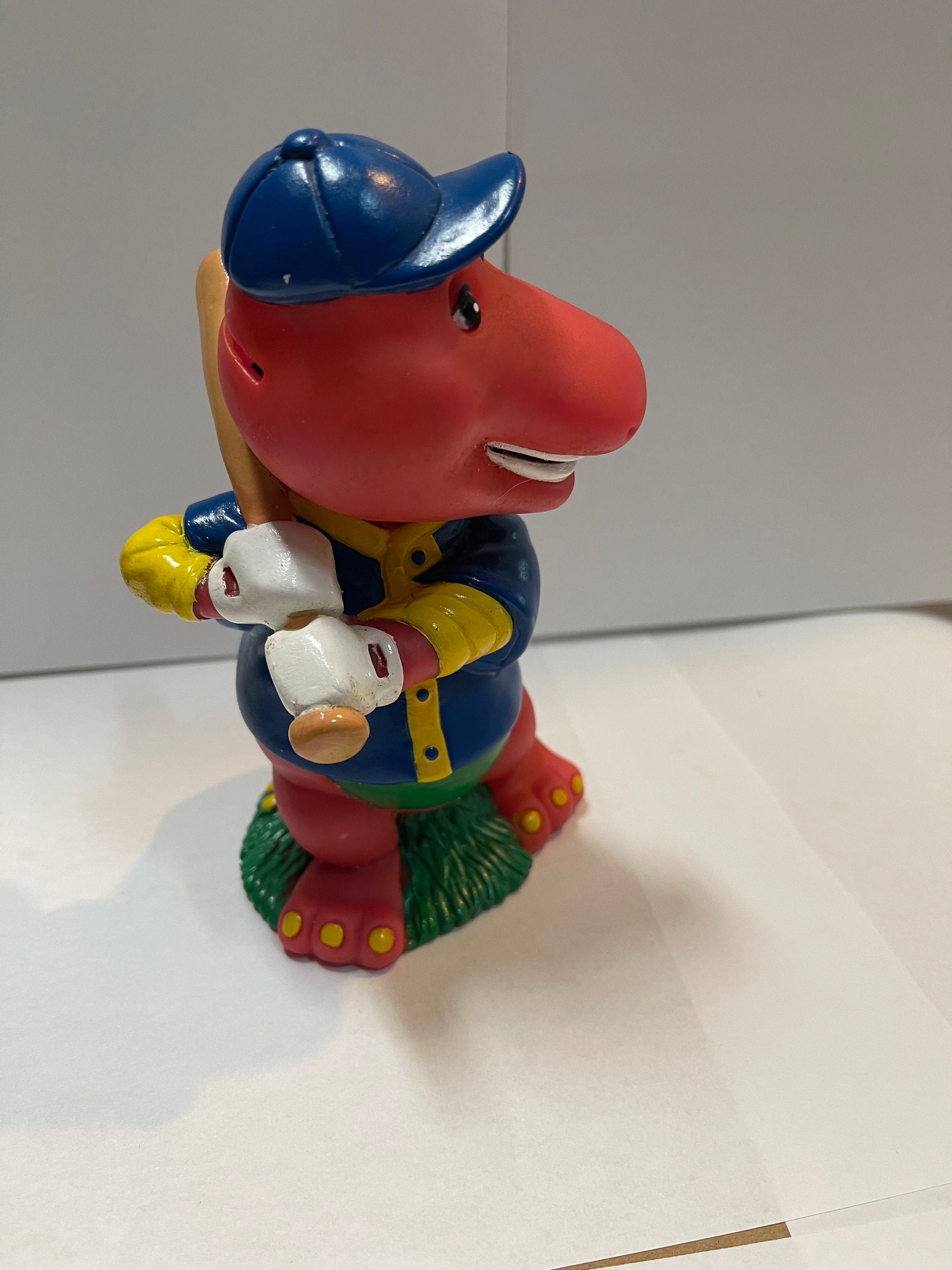 Vintage 1992 Baseball Barney Coin Piggy Bank - Etsy