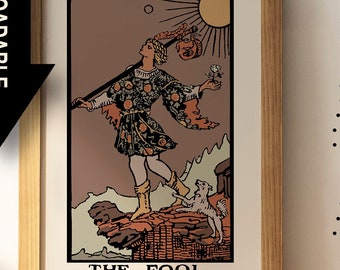 The Fool Tarot Card Download Printable High Quality Tarot Card Instant ...