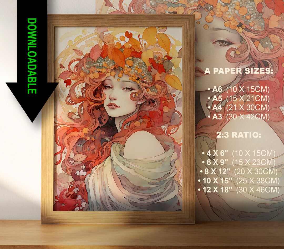 Persephone Goddess Art - Download Printable High Quality Instant ...