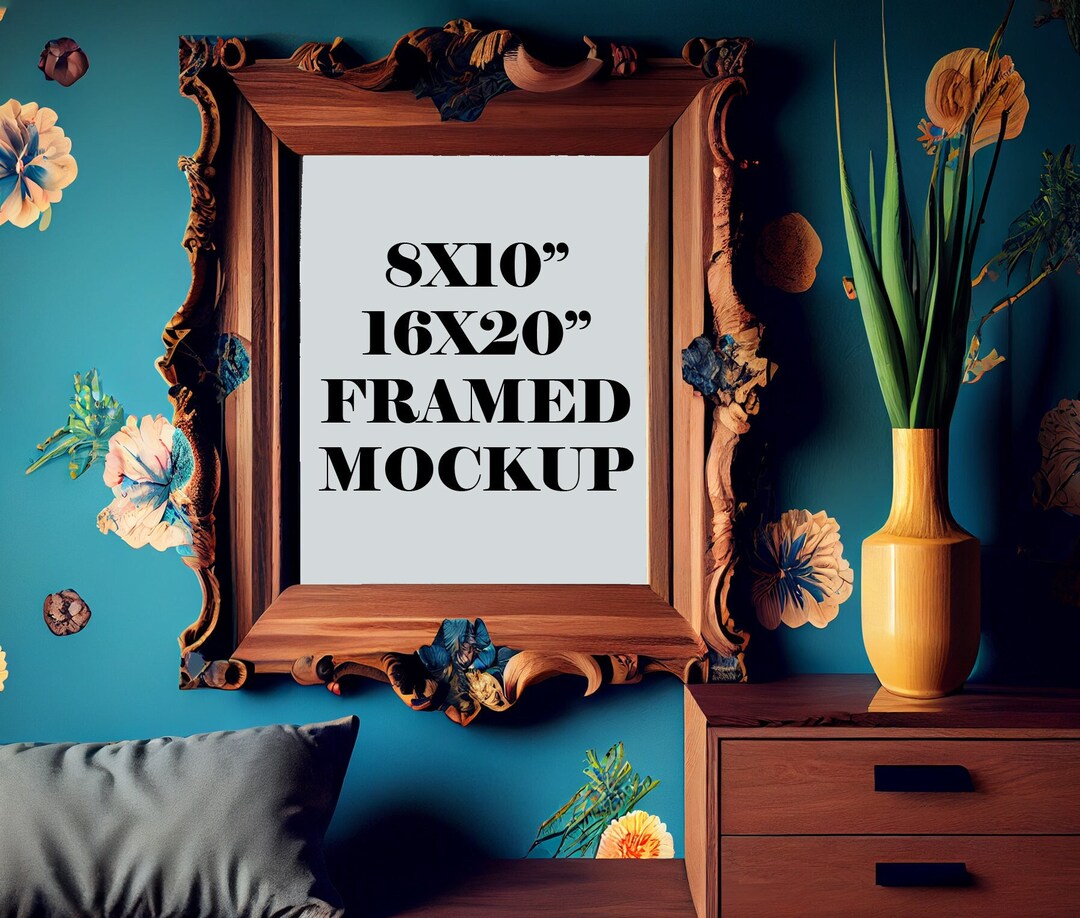 8x10 Inch Poster Mockup - Downloadable Room Scene PSD Mockup - Instant ...
