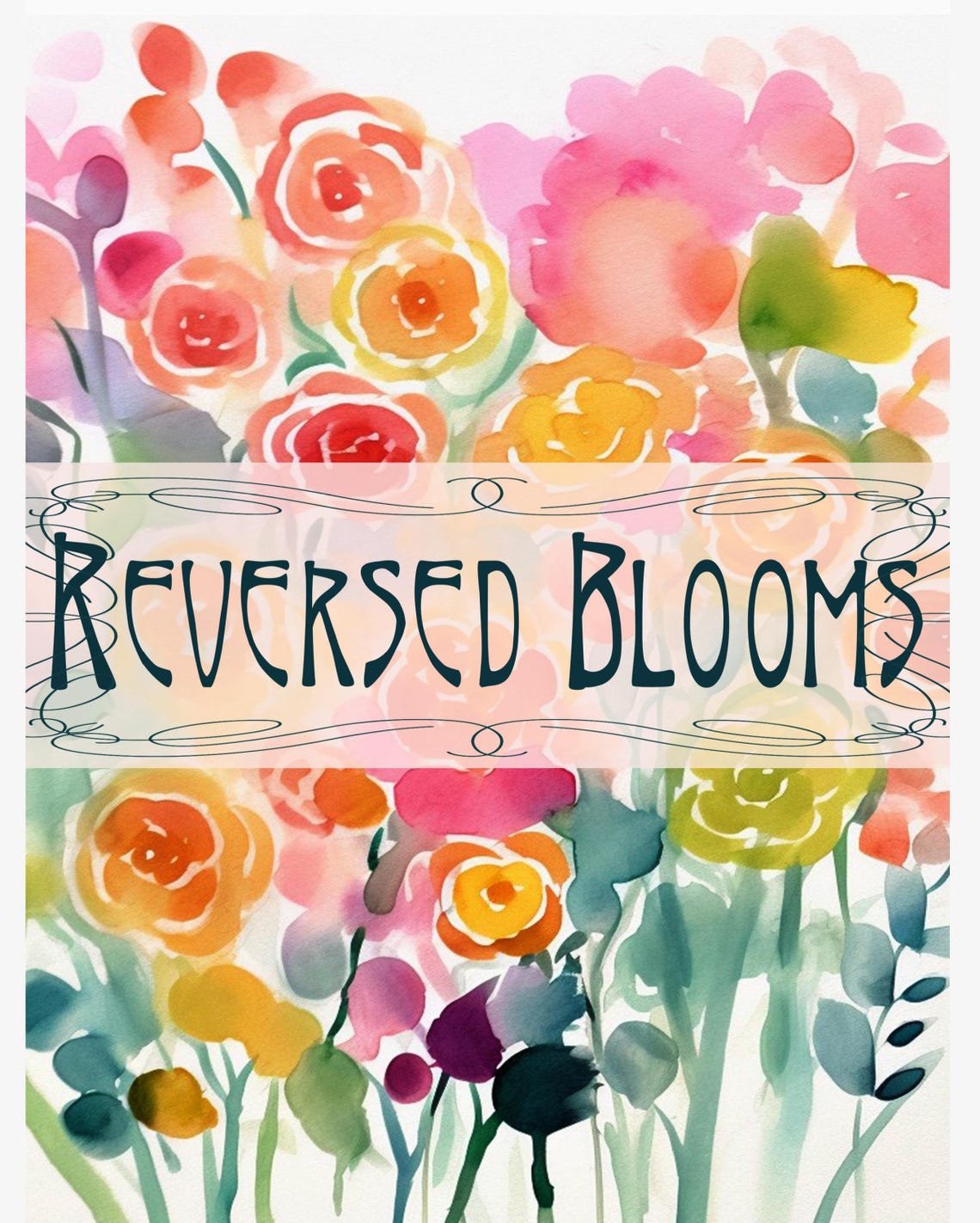 Reversed Coloring Book - Floral Art Digital - Magic Art Printables - 39 ...