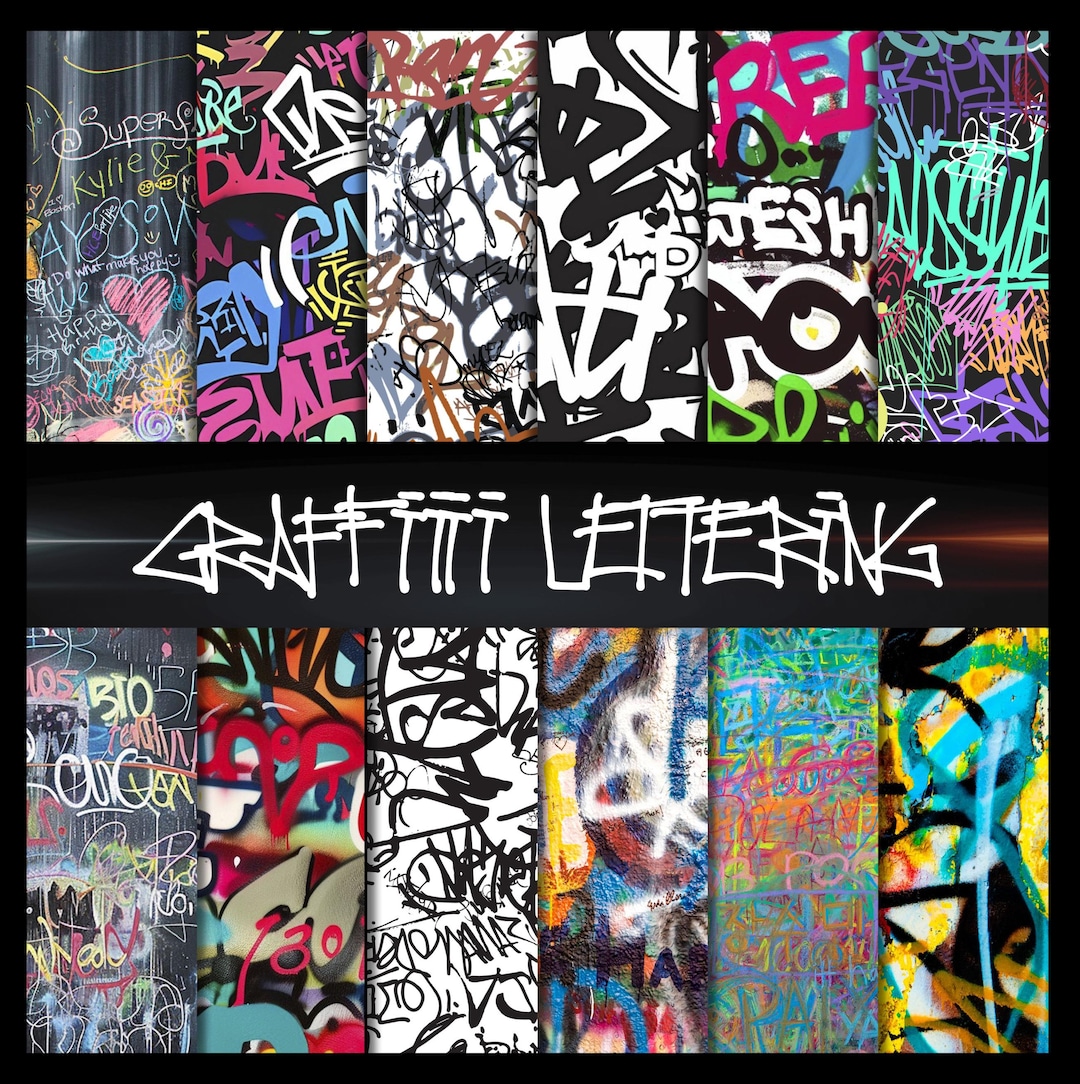 Graffiti Digital Scrapbooking - Junk Journal Art Printables - 20 ...