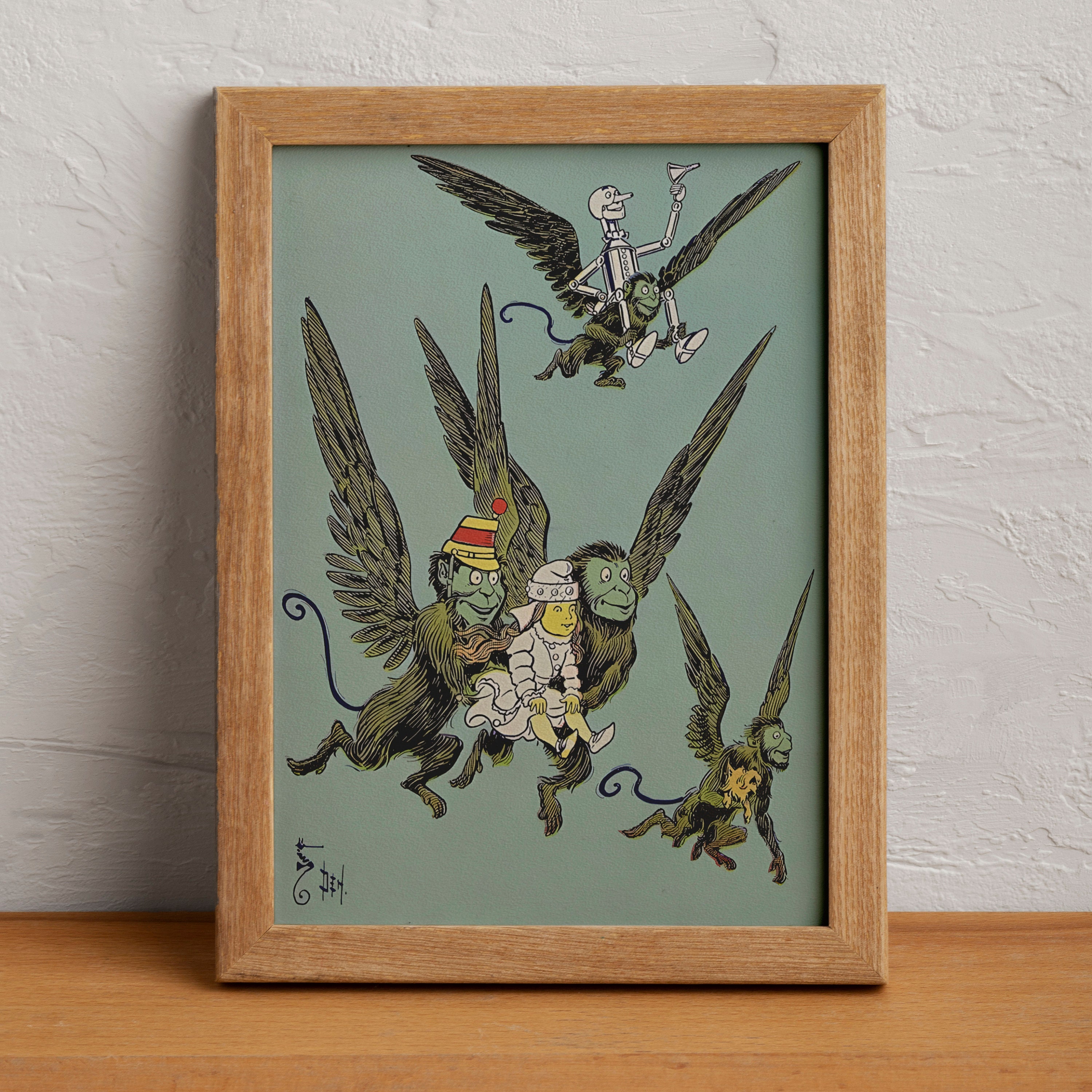 Wizard of Oz Print - Flying Monkeys Poster (no Frame) - Etsy