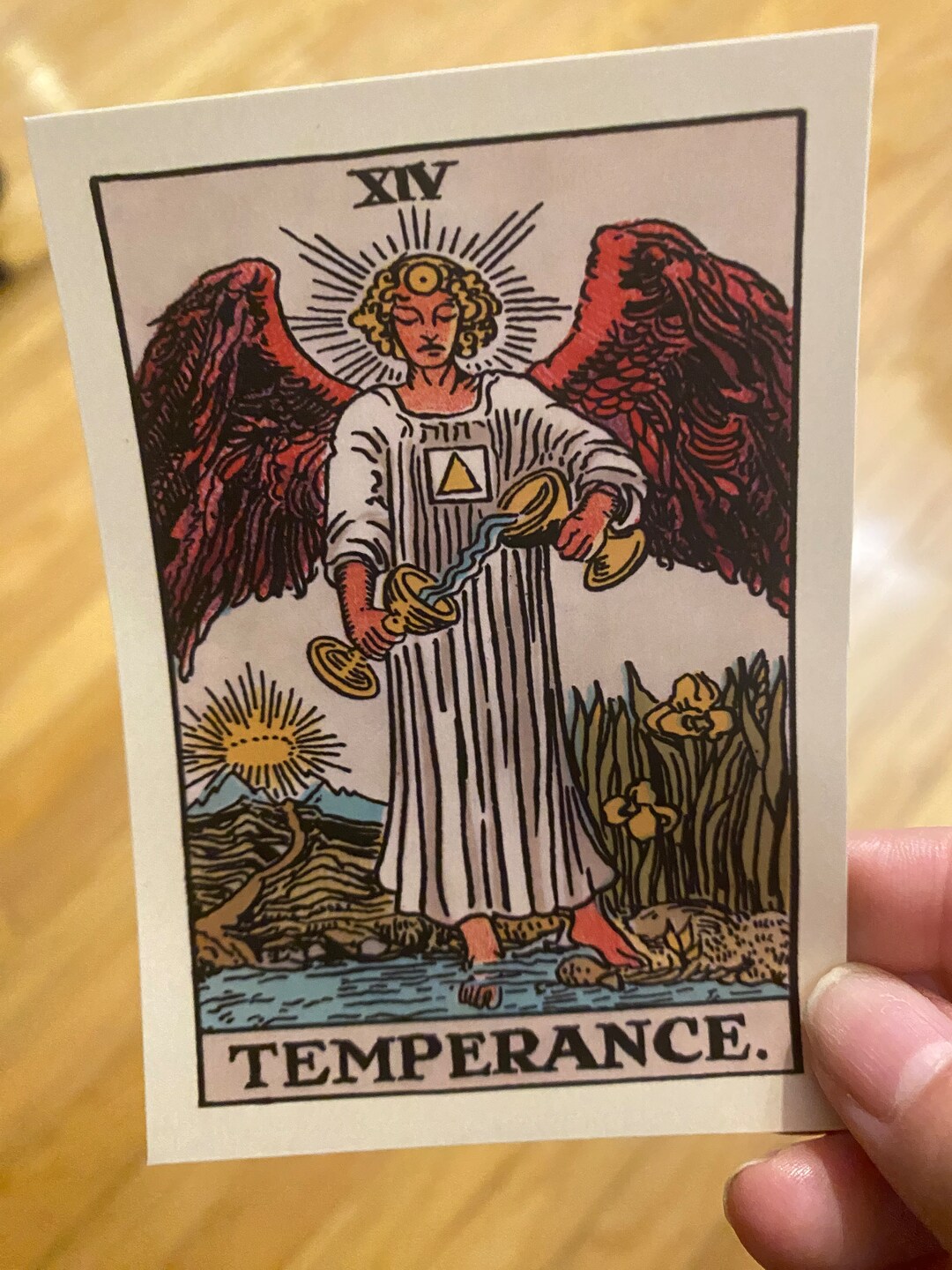Temperance Card Tarot Sticker - Vinyl Decal - Waterproof - Matte- Rider ...