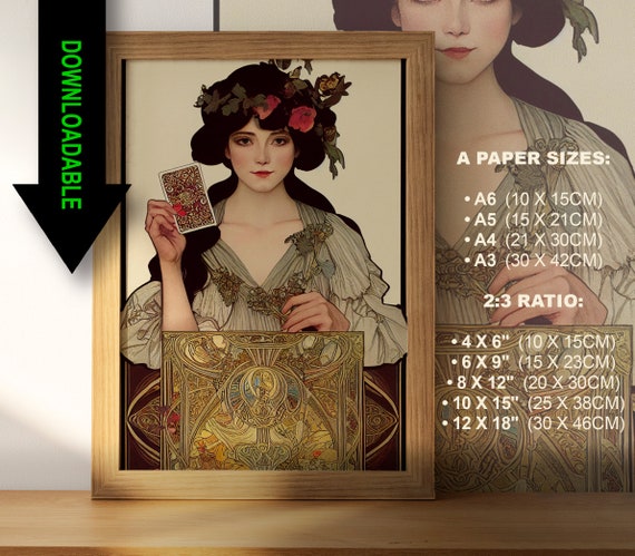 The Fortune Teller Downloadable Printable High Quality Tarot - Etsy