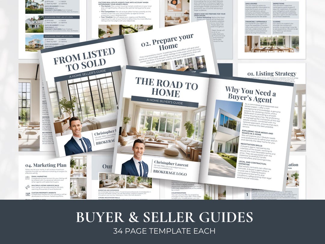 Real Estate Buyer and Seller Guides, Home Buying and Selling Packet ...