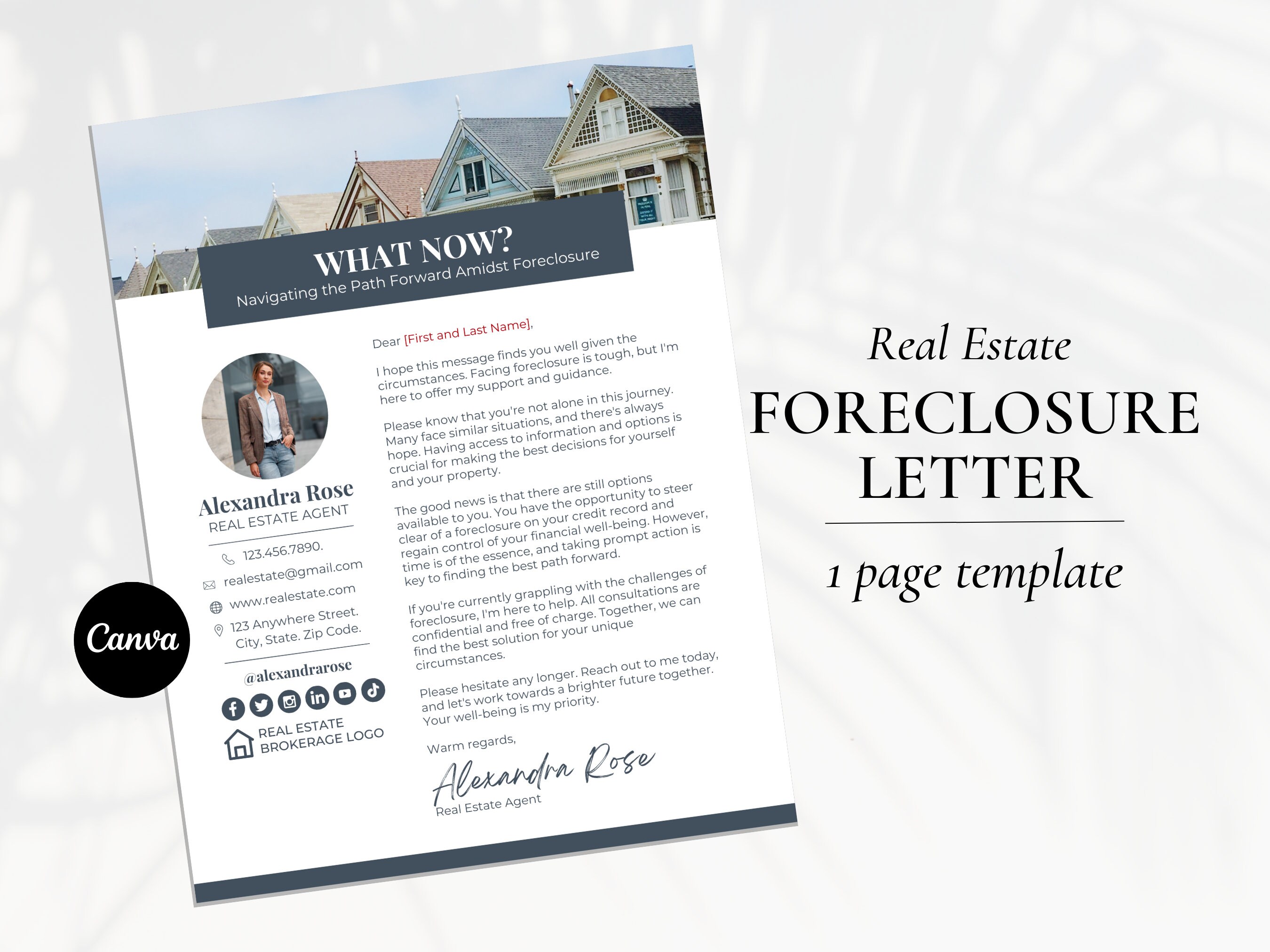 Foreclosure Letter, Letter to Distressed Homeowners, Real Estate Letter ...