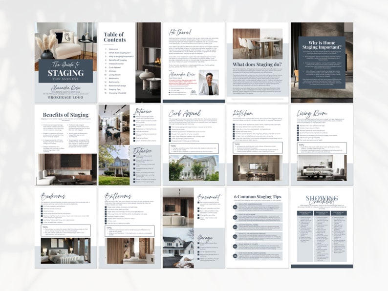 Real Estate Home Staging Guide Staging Checklist New Home - Etsy Canada