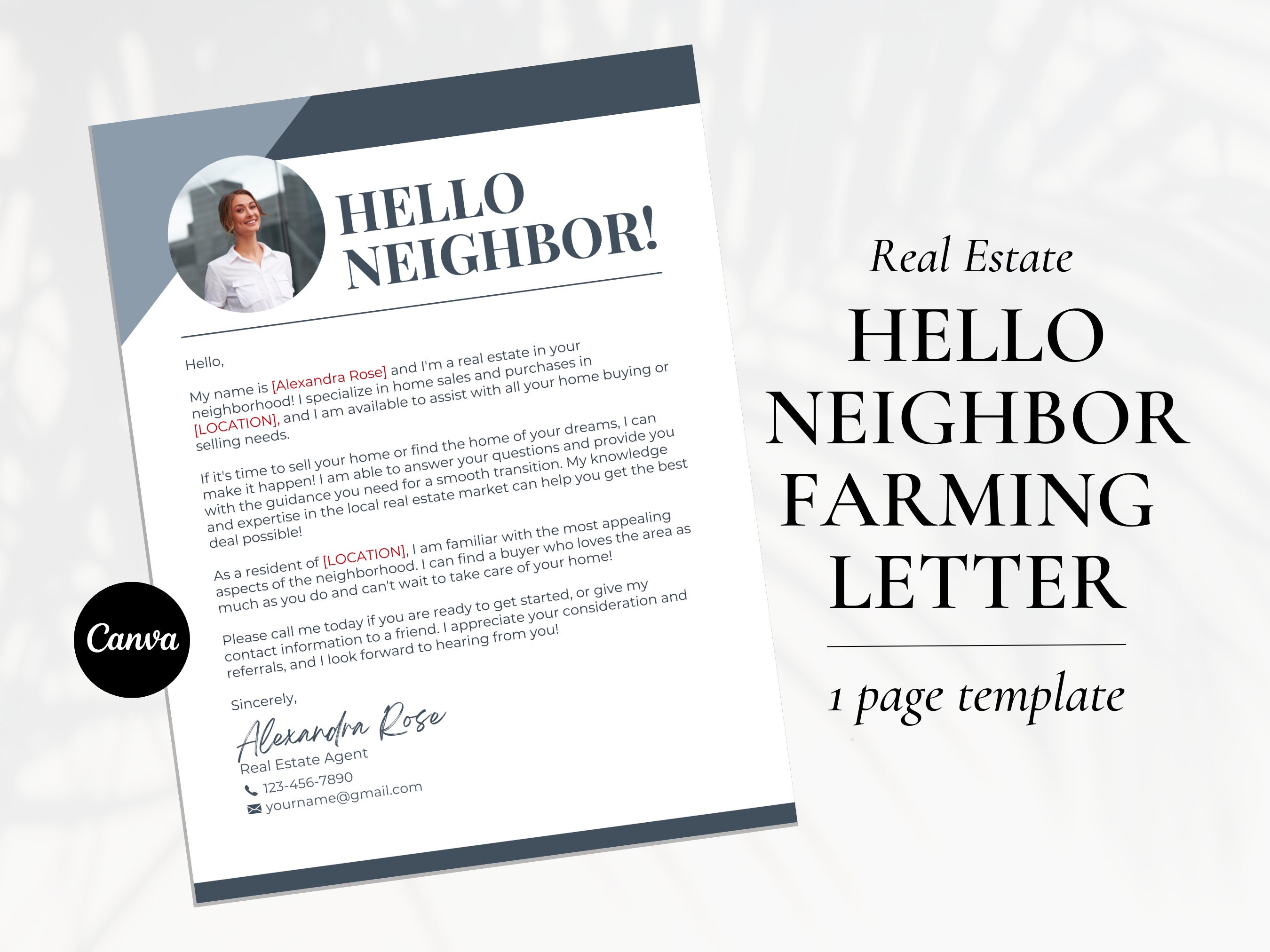 Realtor Hello Neighbour Letter Realtor Farming Letter Real Etsy Canada