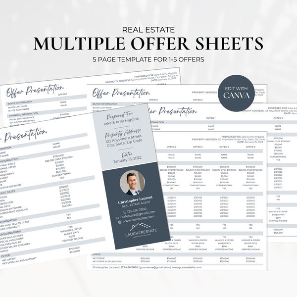 Multiple Offer Sheet - Etsy