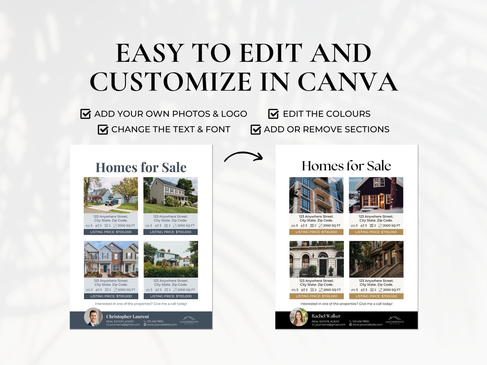 Real Estate Multiple Listing Flyer, New Listing Flyer, Realtor Flyer ...