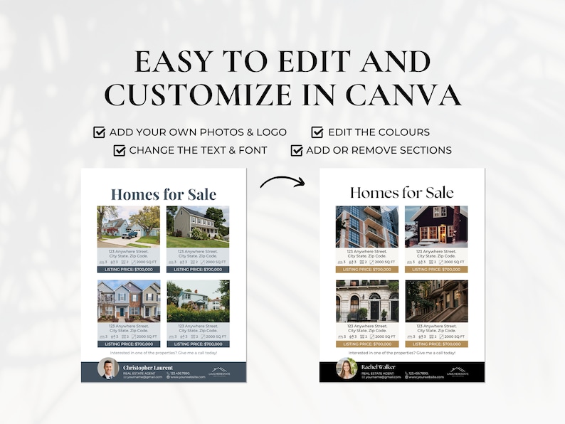 Real Estate Multiple Listing Flyer, New Listing Flyer, Realtor Flyer ...