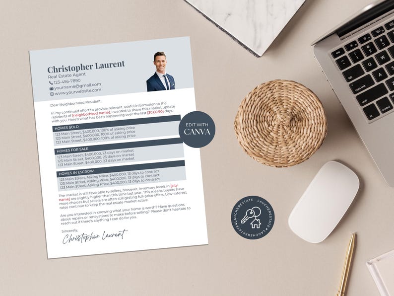 Market Update Letter, Real Estate Market Update Letter, Realtor Market ...