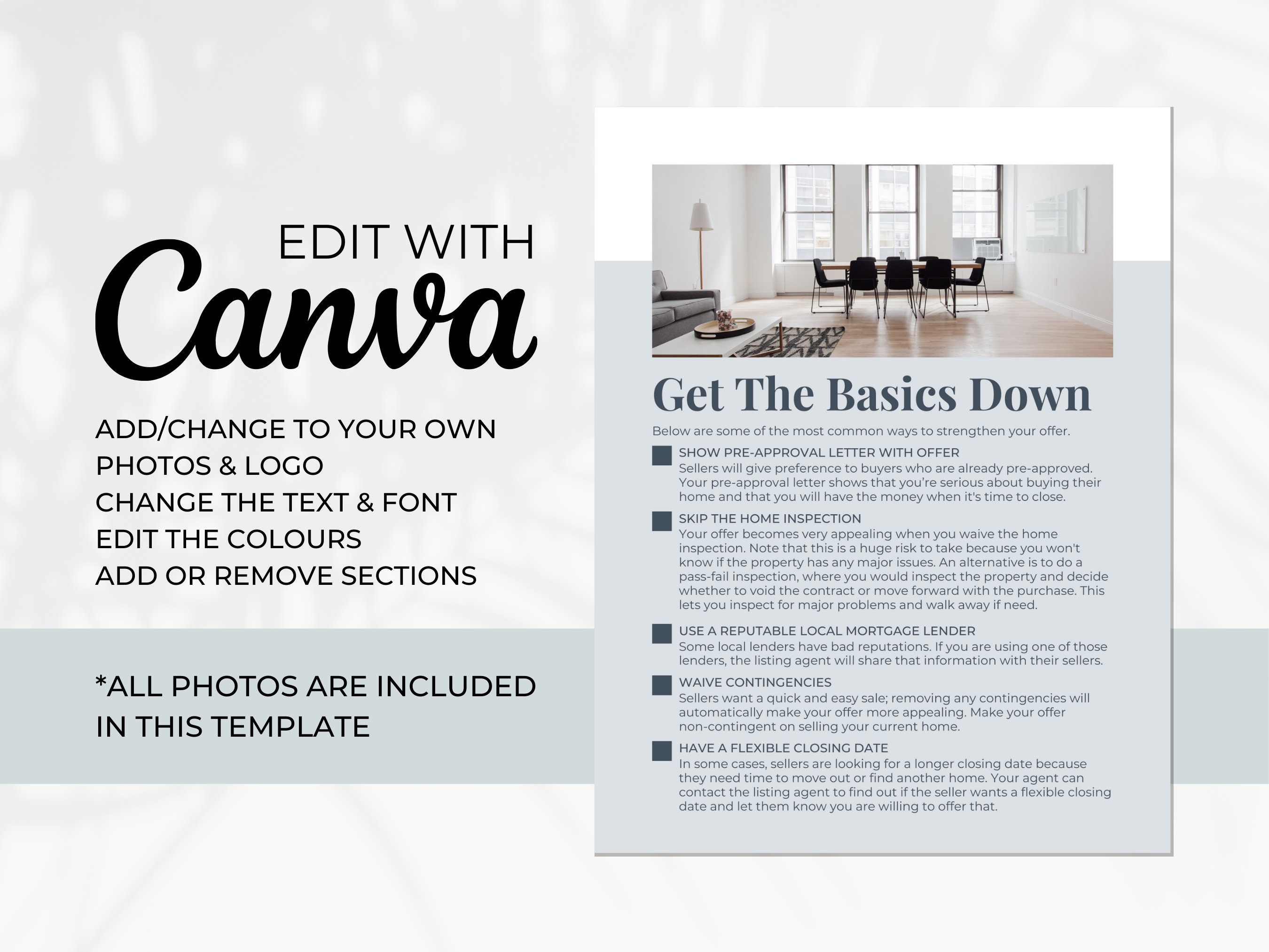 Winning Offer Guide, Offer Summary Sheet, Strong Offer Checklist, Home ...