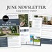 Real Estate June 2023 Newsletter, June Newsletter Template, Real Estate ...