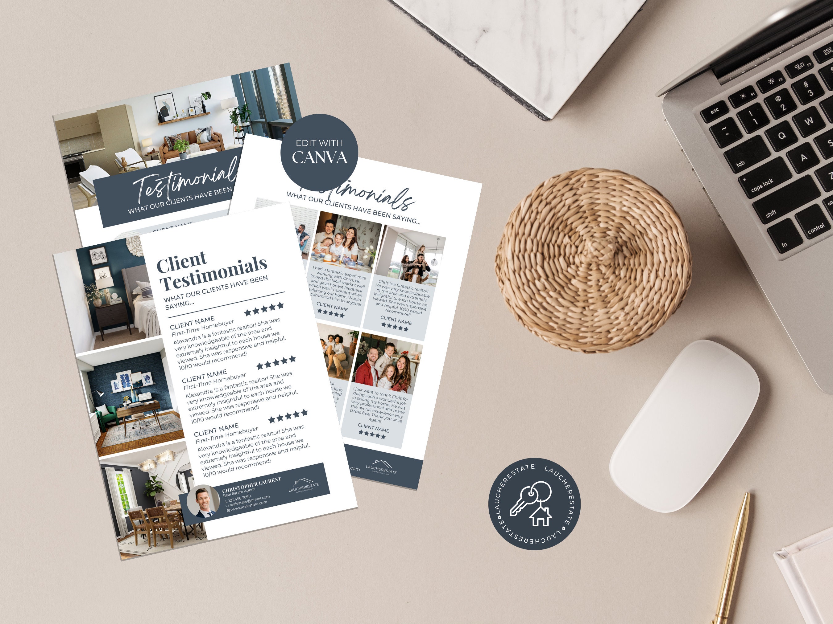 Client Testimonial Flyer, Testimonial Template, Real Estate Flyer ...