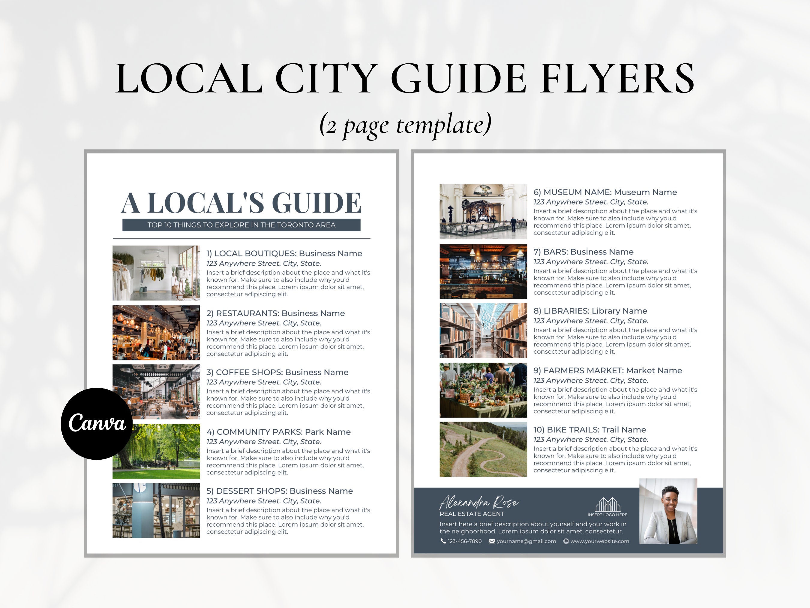 Real Estate Local Guide Template, City Guide Flyer, Welcome Guide ...