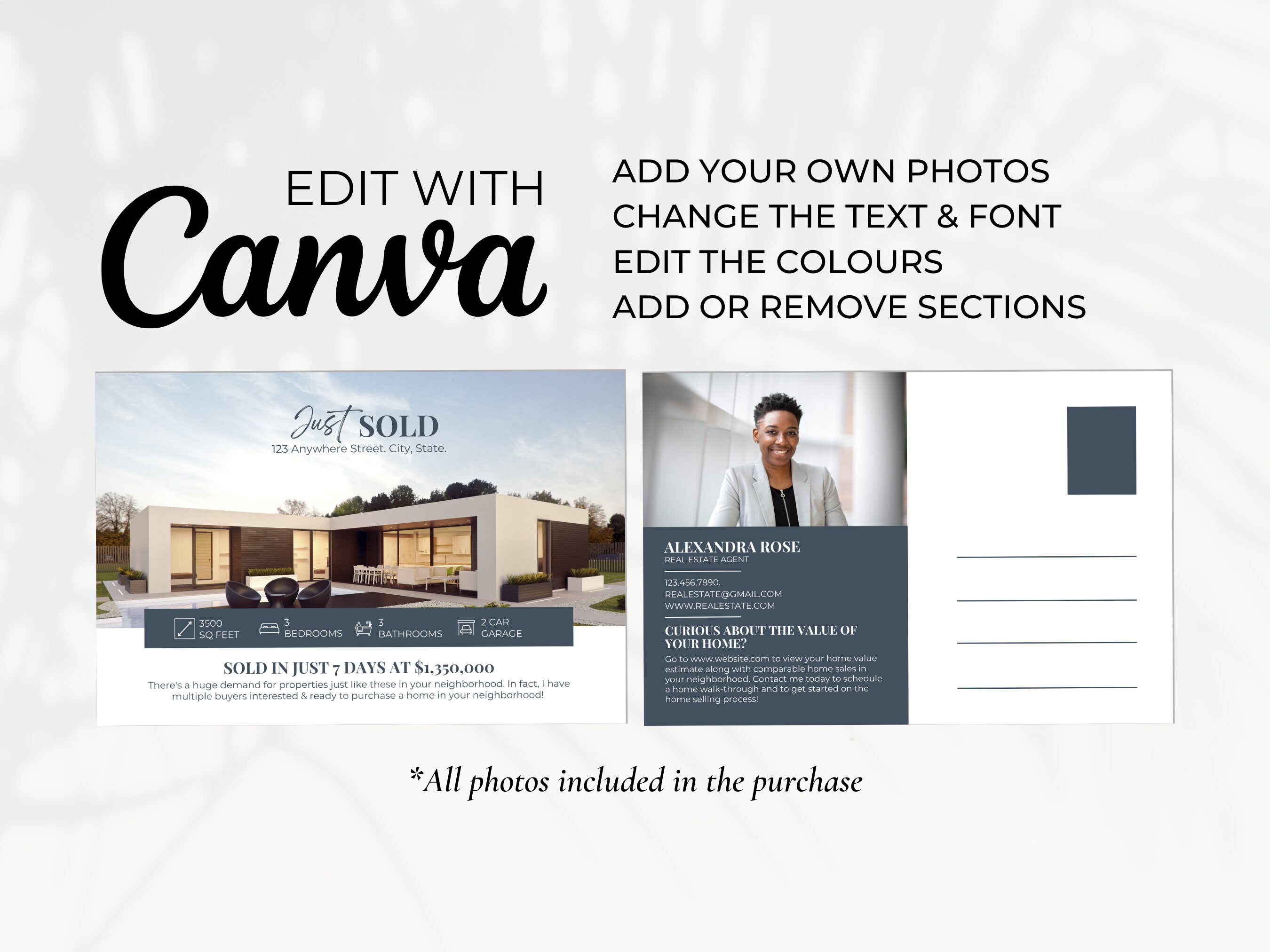 Just Sold Postcard, Thinking of Selling Postcard, Real Estate Marketing ...