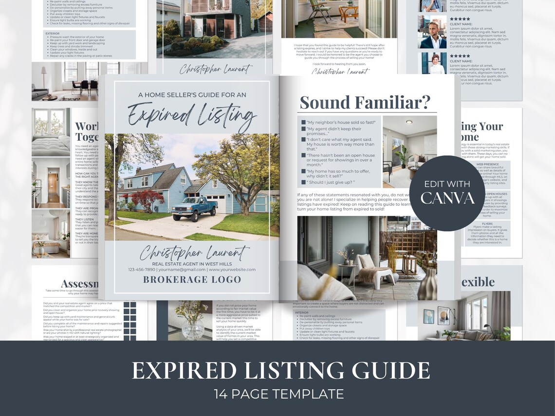 Expired Real Estate Guide, Expired Packet, Expired Listing Card, Home ...