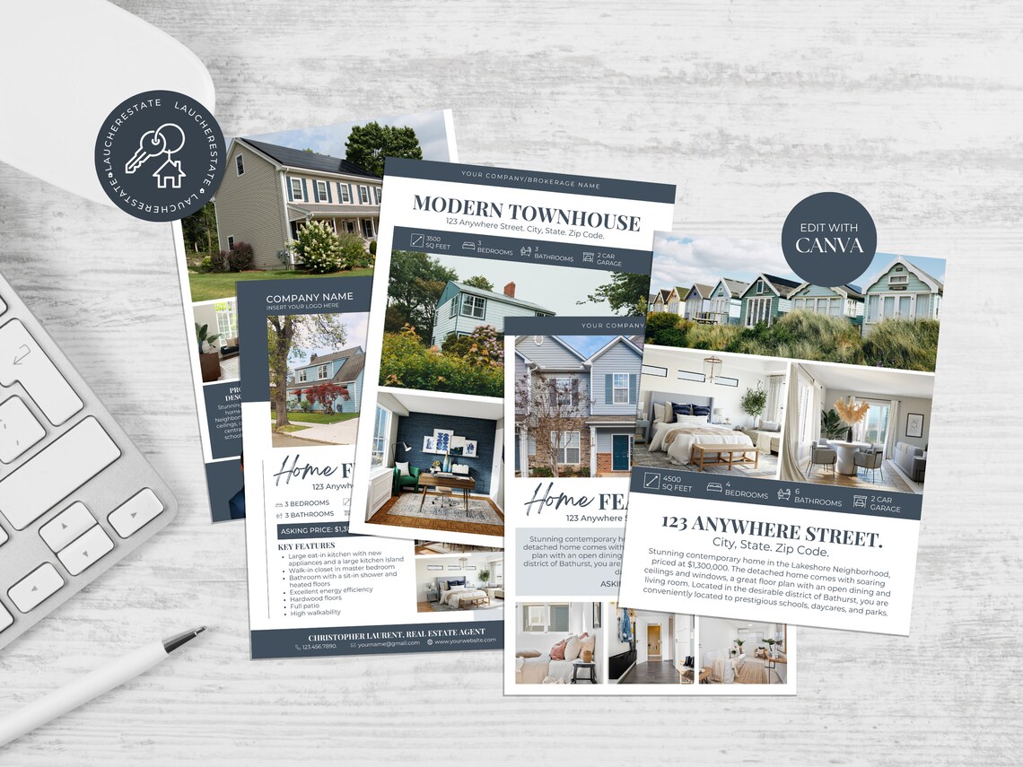 Real Estate Property Feature Sheet Bundle, Realty Feature Sheet ...