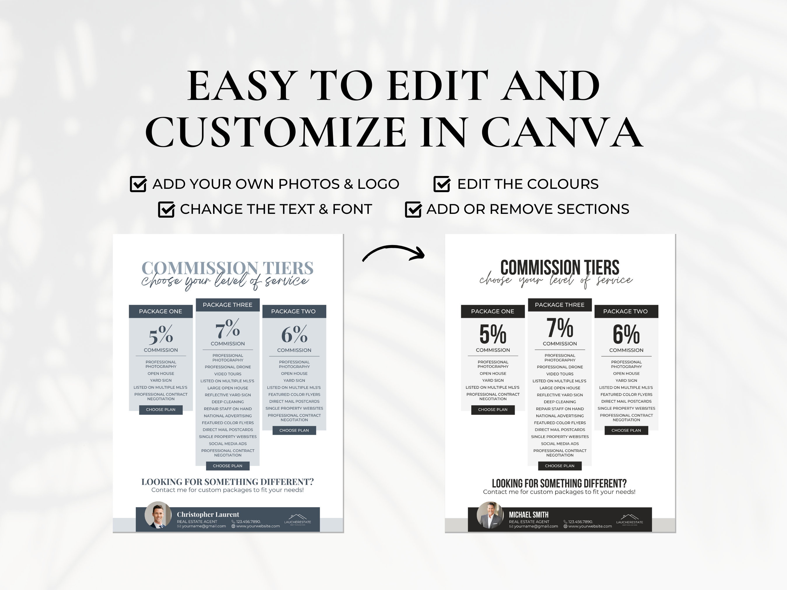 Real Estate Commission Sheet Template, Listing Presentation, Commission ...