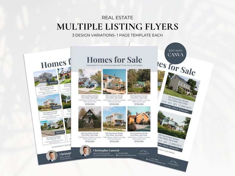 Real Estate Multiple Listing Flyer, New Listing Flyer, Realtor Flyer ...