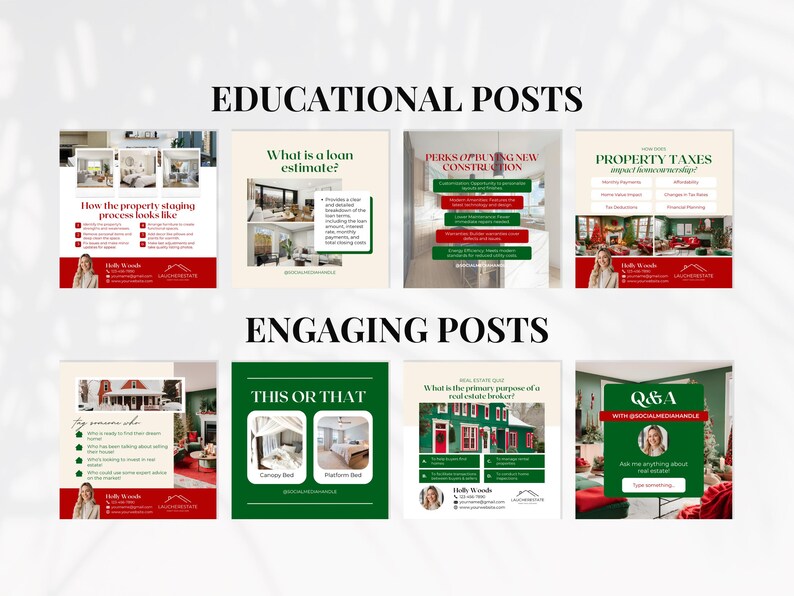 31 December Realtor Instagram Posts, Real Estate Social Media Post With ...