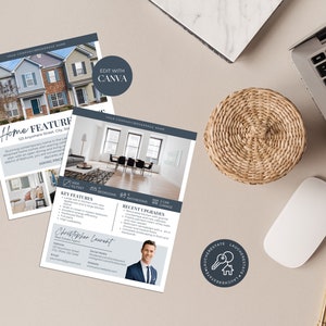 Real Estate Feature Sheet, Open House Flyer, Home Feature Sheet ...