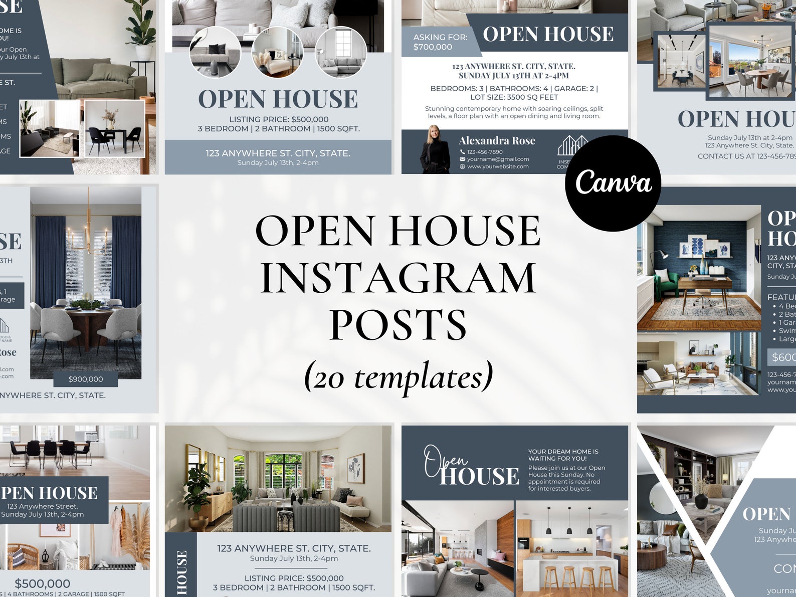 20 Open House Instagram Posts Open House Social Media Posts - Etsy