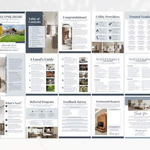 Real Estate Closing Packet, Home Closing Packet, New Home Guide, Client ...