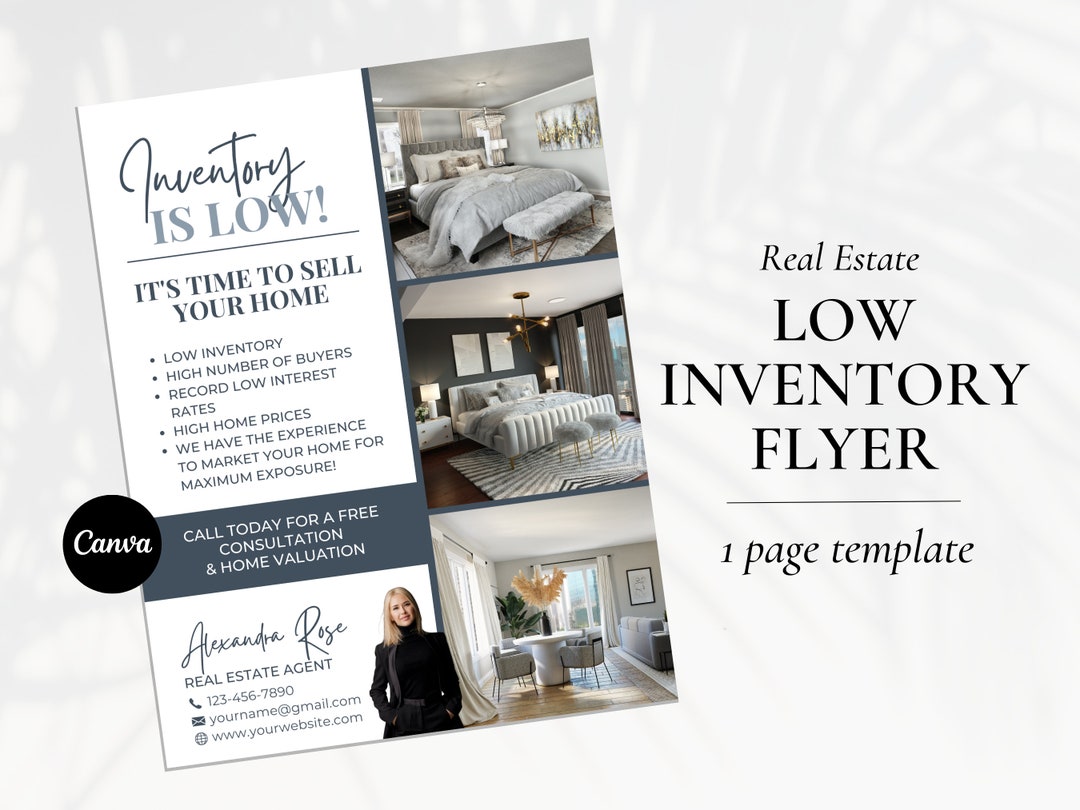 Real Estate Low Inventory Flyer, Real Estate Flyer Template, Real ...