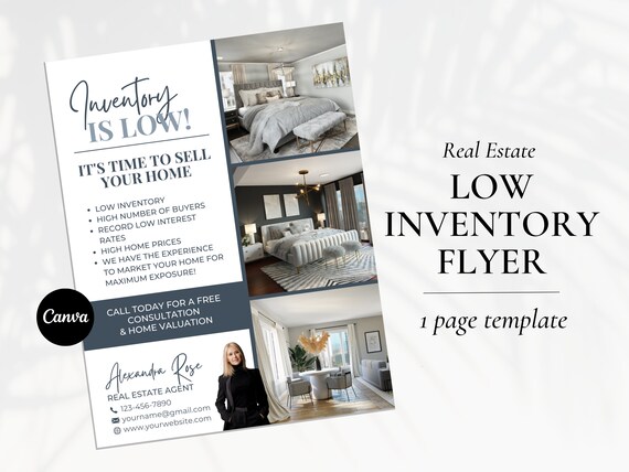 Real Estate Low Inventory Flyer Real Estate Flyer Template - Etsy