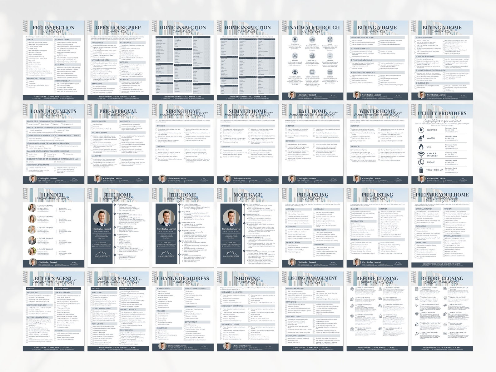 Real Estate Agent Checklist Bundle, Property Listing Checklist, Home ...