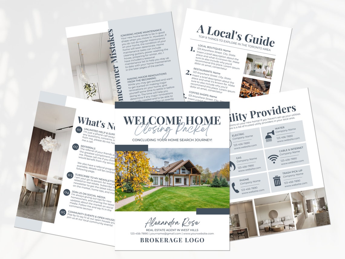 Real Estate Closing Packet Home Closing Packet New Home - Etsy