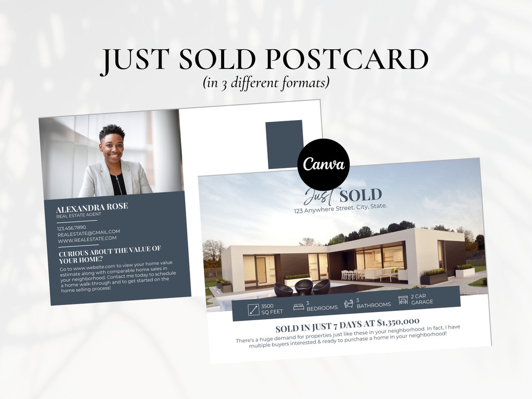 Just Sold Postcard, Thinking of Selling Postcard, Real Estate Marketing ...