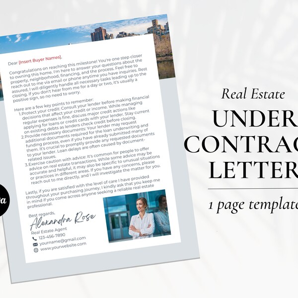 Under Contract Buyer Template - Etsy