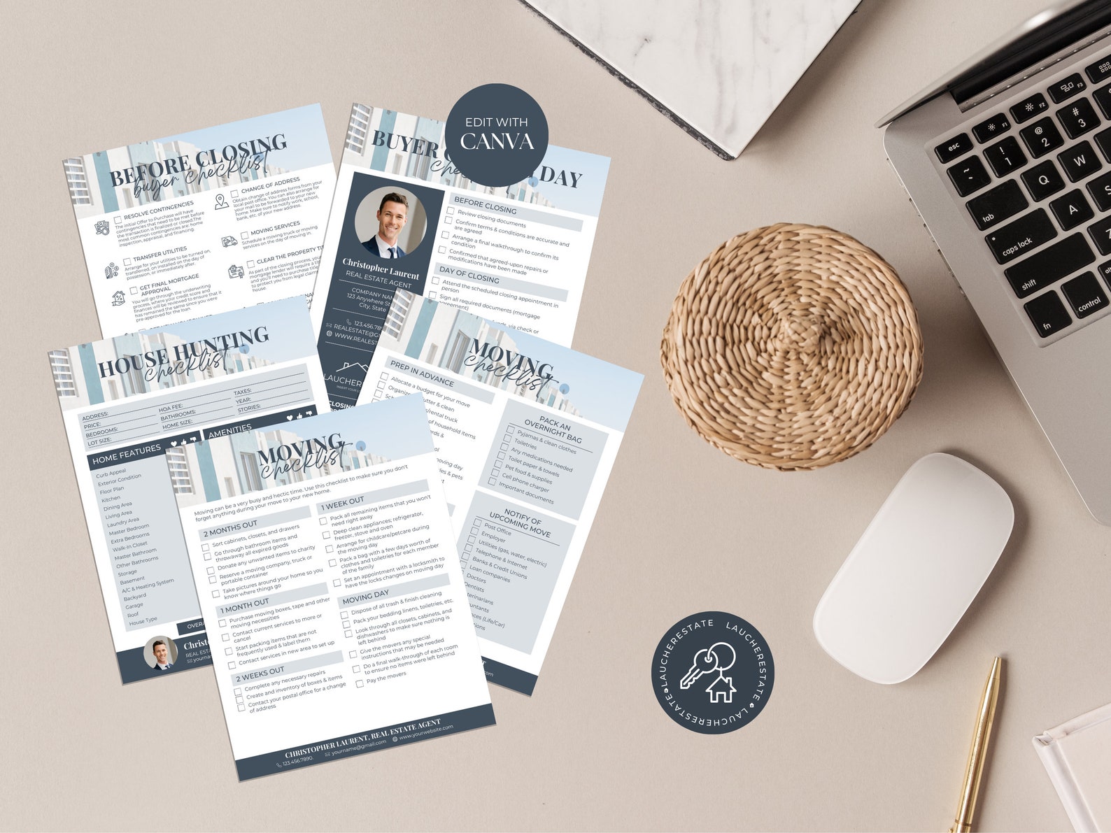 Real Estate Agent Checklist Bundle, Property Listing Checklist, Home ...