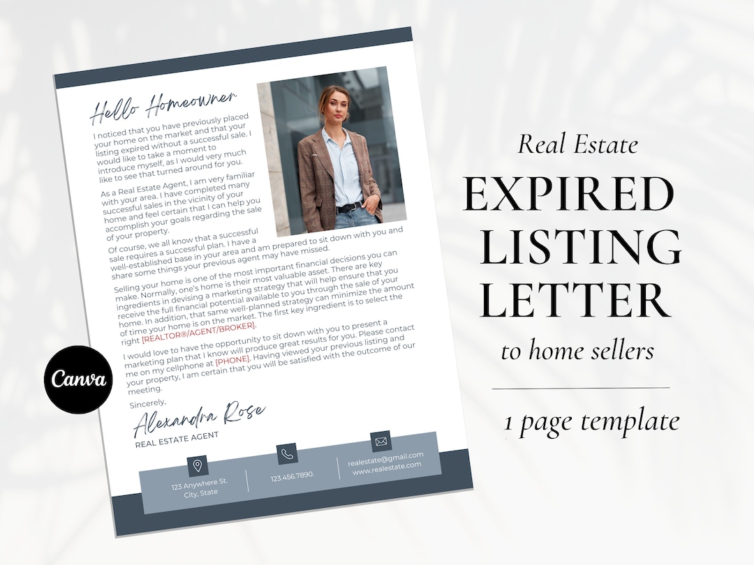 Expired Listing Letter Real Estate Expired Letter Real Estate Flyer
