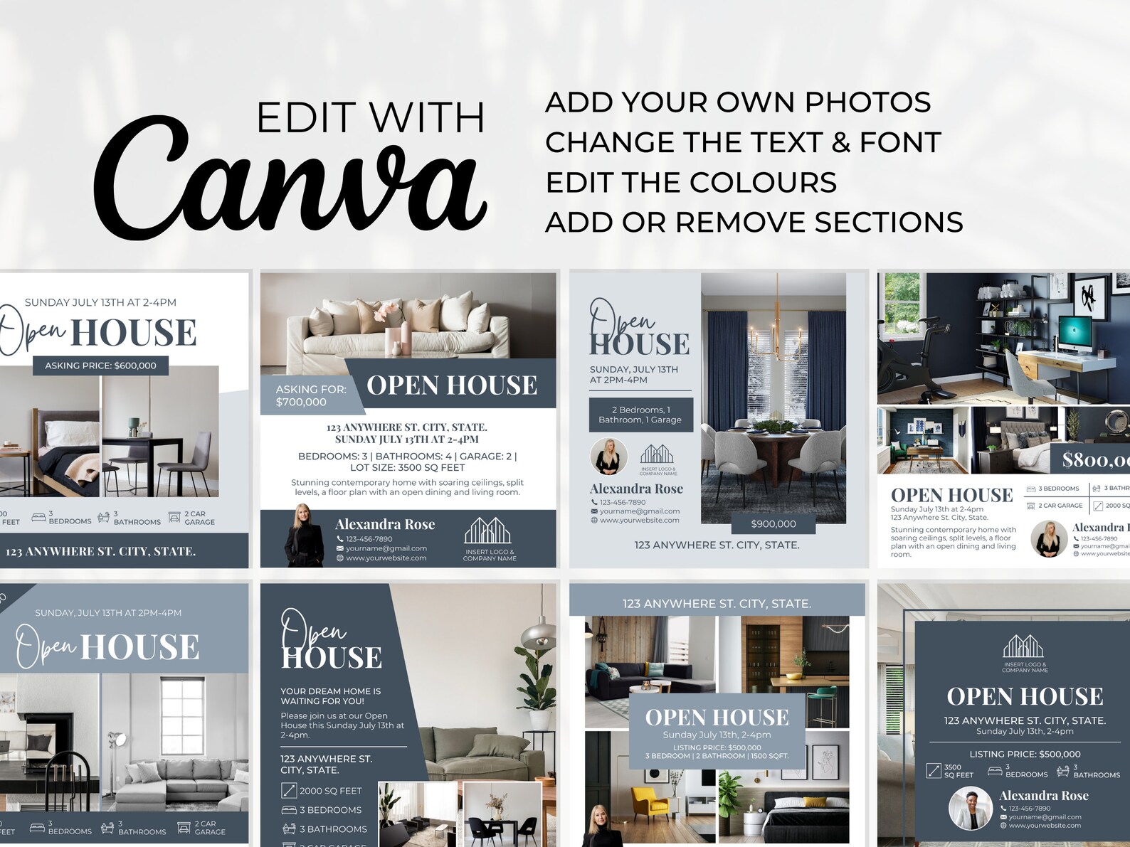 20 Open House Instagram Posts Open House Social Media Posts - Etsy