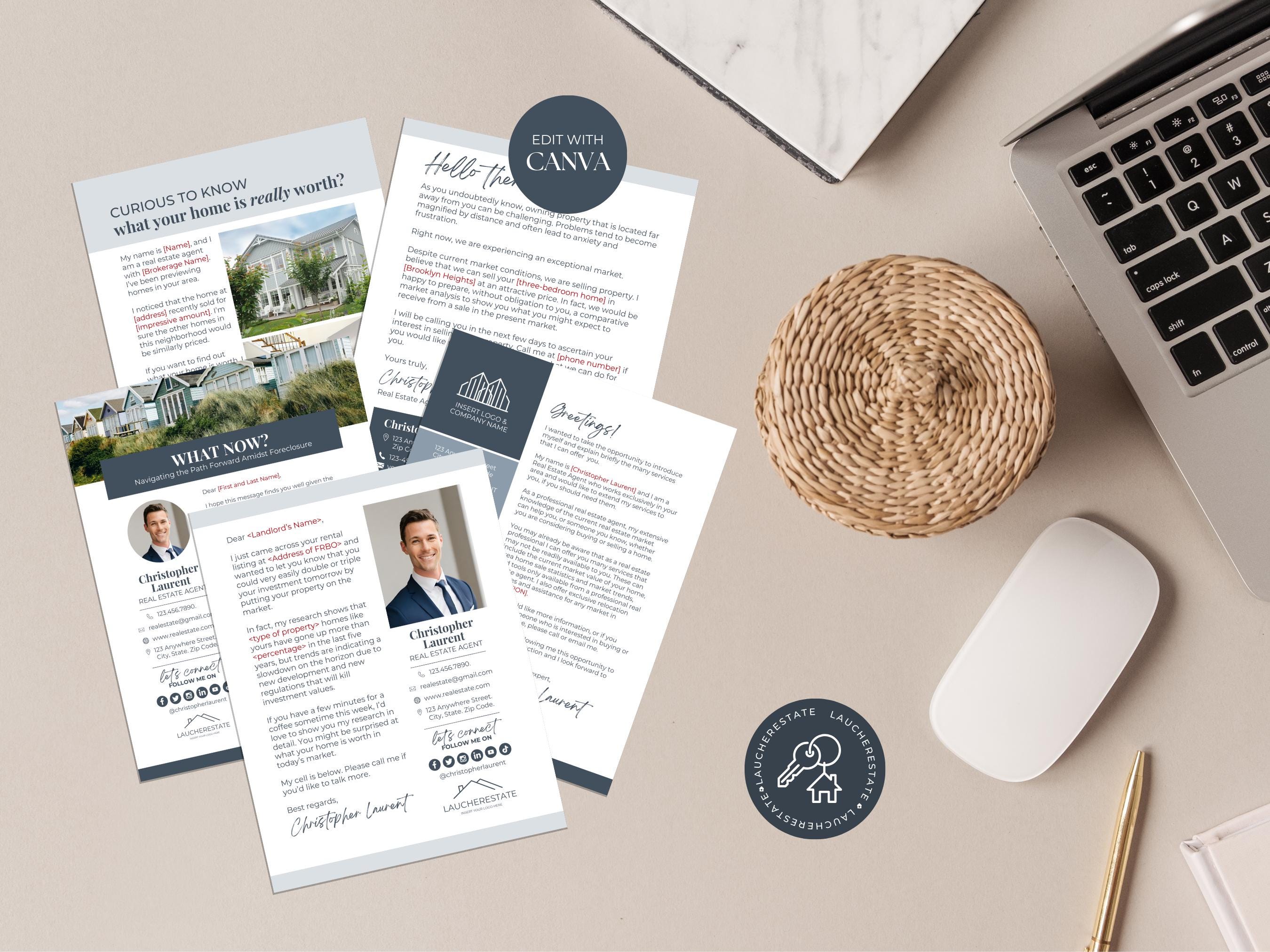 Real Estate Letter Bundle, Realtor Farming Letter, Realtor Prospecting ...