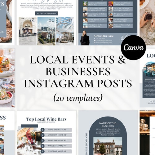 Local Business Realtor Instagram Posts Local Events Instagram - Etsy