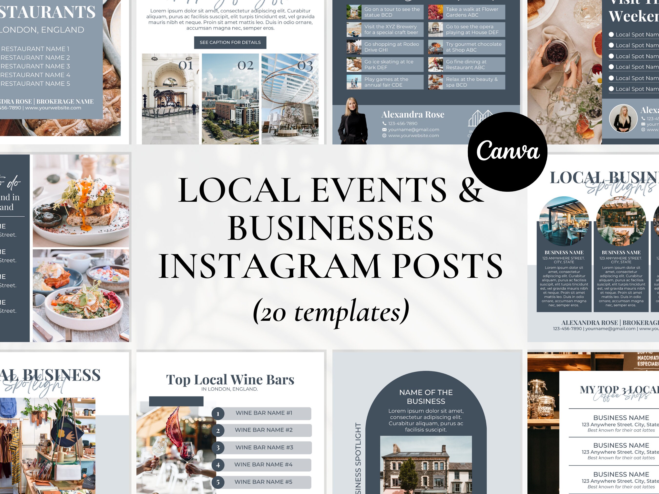 Local Business Realtor Instagram Posts Local Events Instagram - Etsy